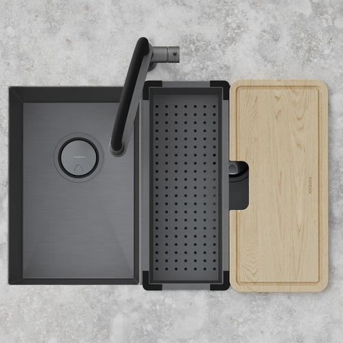 PhoenixTapware Series 430mm Stainless Steel Kitchen Sink Colander ...