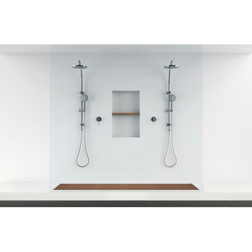 Vivid Twin Rail Shower | Temple & Webster