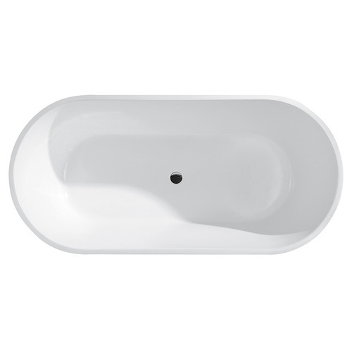 Iseo Free-Standing Acrylic Thin Edge Bath | Temple & Webster