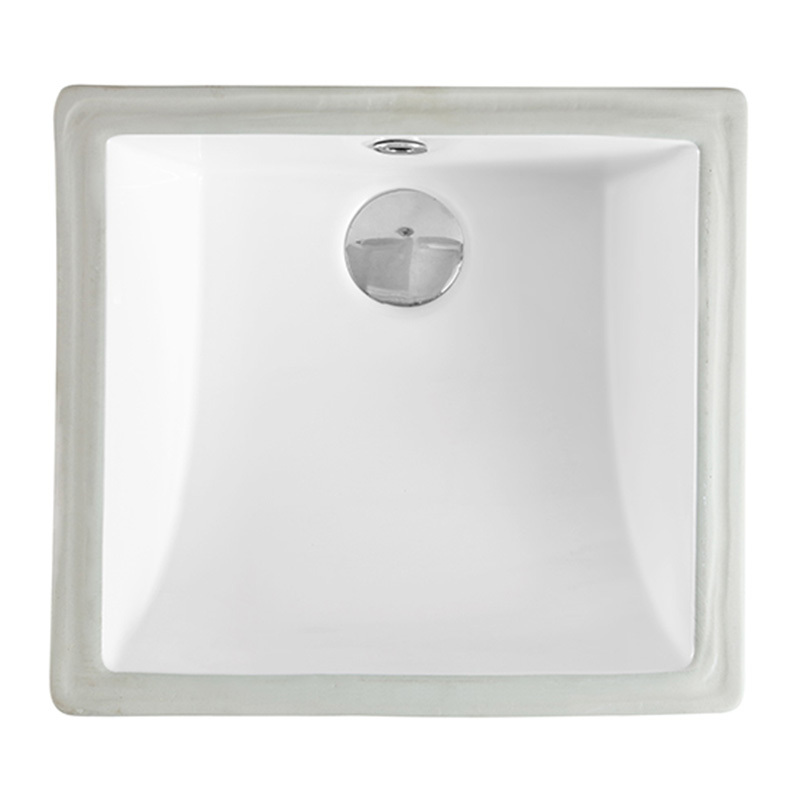 Nueva Bathware Nue 440mm Square Undermount Ceramic Basin | Temple & Webster
