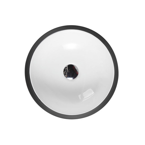 Nueva 400mm Gunmetal Round Counter Top Ceramic Basin | Temple & Webster