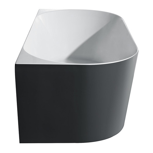 Musen Back-To-Wall Acrylic Thin Edge Bath | Temple & Webster