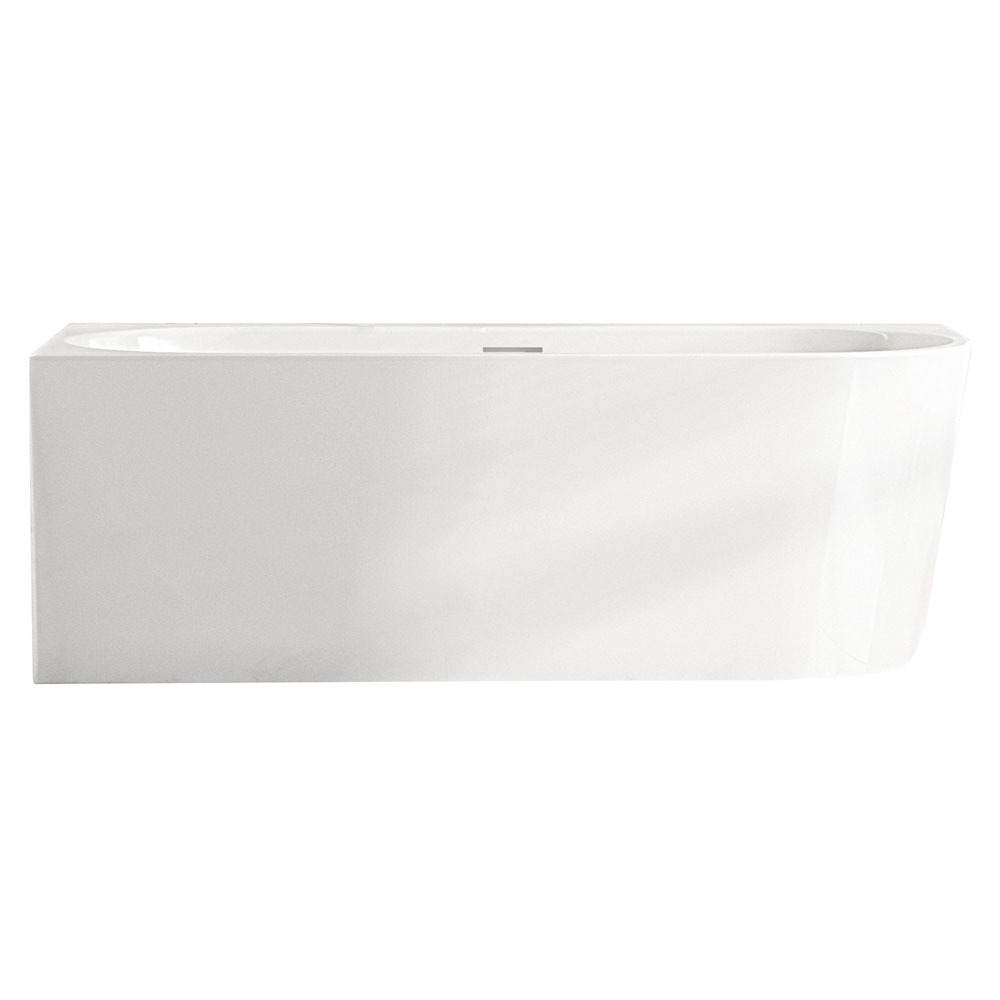 Nueva Bathware Costa Oval Acrylic Corner Bath with Spout & Wall Mixer ...