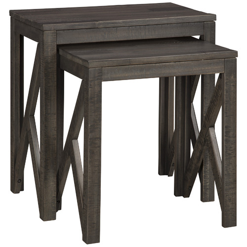 SandStoneSea 2 Piece Raedale Acacia Wood Nesting Side Tables Set ...