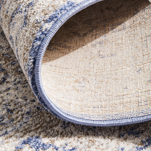 SandStoneSea Ocean Blue Vintage-Look Rug | Temple & Webster