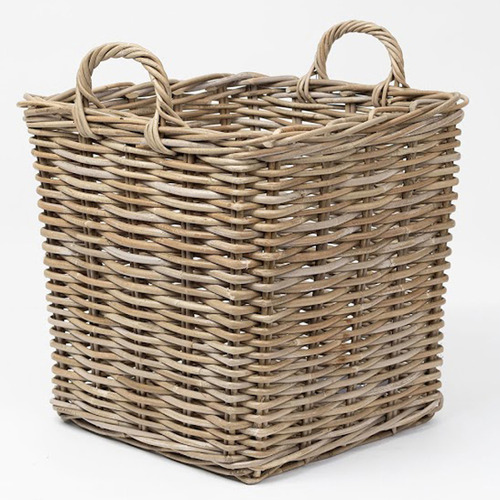 SandStoneSea Westminster Cane Square Storage Basket | Temple & Webster