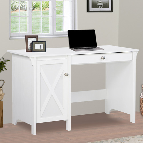 White Finley Wooden Writing Desk | Temple & Webster