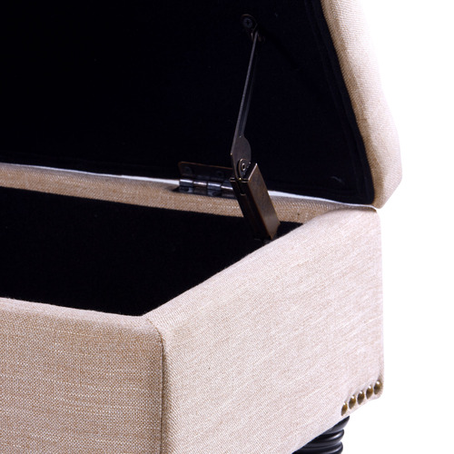 SandStoneSea Dusty Pink Ruby Storage Dressing Bench | Temple & Webster