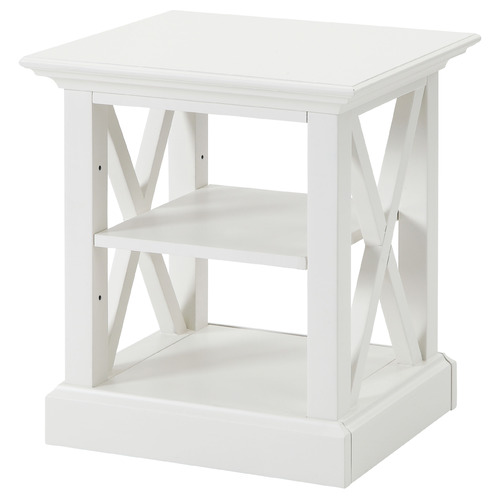 SandStoneSea White Hamptons Side Table | Temple & Webster