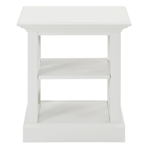 SandStoneSea White Hamptons Side Table | Temple & Webster