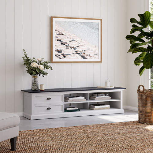 SandStoneSea Hamptons Large TV Entertainment Unit | Temple & Webster