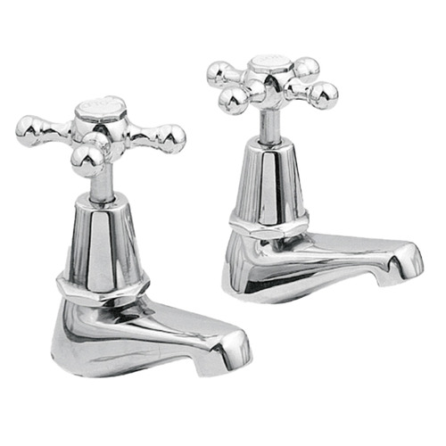 Bianka 2 Piece Noosa Brass Pillar Tap Set | Temple & Webster