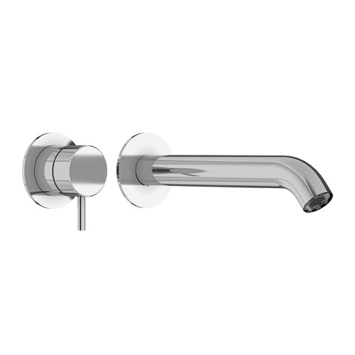 Elle 316 Stainless Steel Bath/Basin Wall Mixer Set | Temple & Webster