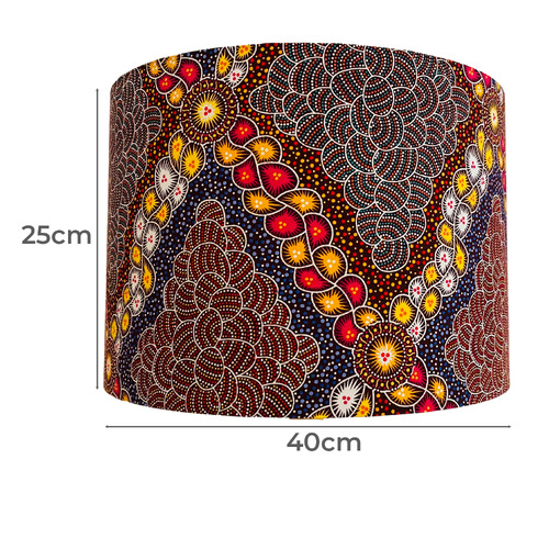 Campana Collective Bush Waterhole Aboriginal Lamp Shade | Temple & Webster