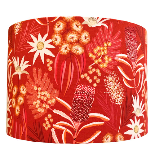 Campana Collective Red Beauty of Bush Floral Lamp Shade | Temple & Webster