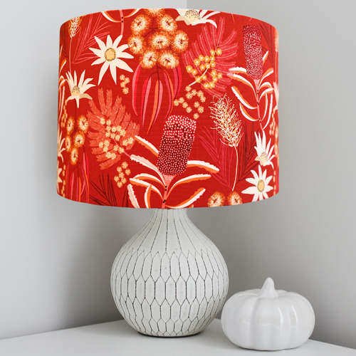 Red Beauty of Bush Floral Lamp Shade | Temple & Webster