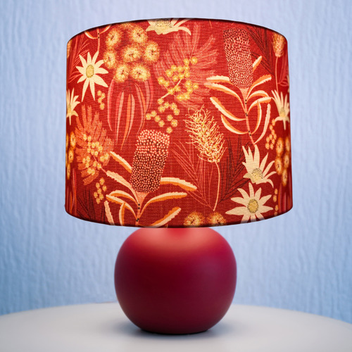 Red Beauty of Bush Floral Lamp Shade | Temple & Webster