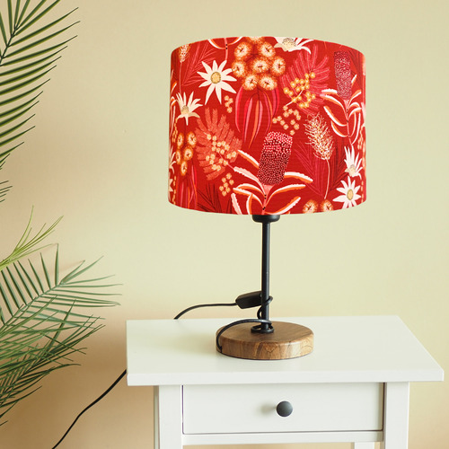 Red Beauty of Bush Floral Lamp Shade | Temple & Webster