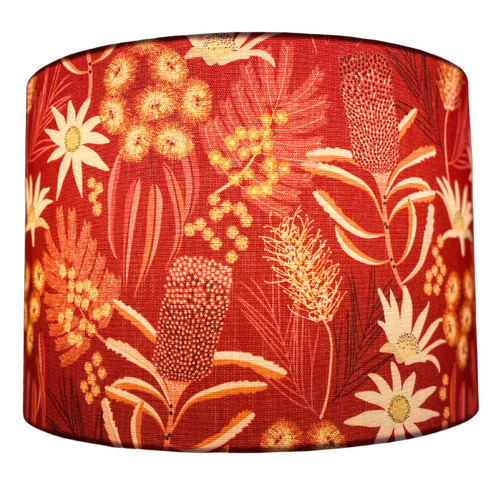 Campana Collective Red Beauty of Bush Floral Lamp Shade | Temple & Webster