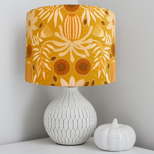 Campana Collective Mustard Banksia & Wattle Lamp Shade | Temple & Webster