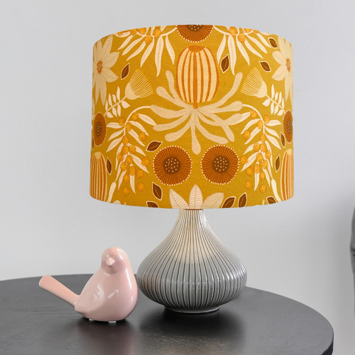 Campana Collective Mustard Banksia & Wattle Lamp Shade | Temple & Webster