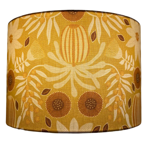 Campana Collective Mustard Banksia & Wattle Lamp Shade | Temple & Webster