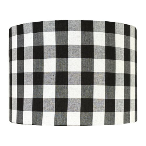 Black & White Check Lamp Shade | Temple & Webster