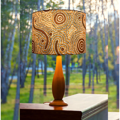 Dreaming Jukurrpa Aboriginal Cotton Lamp Shade | Temple & Webster