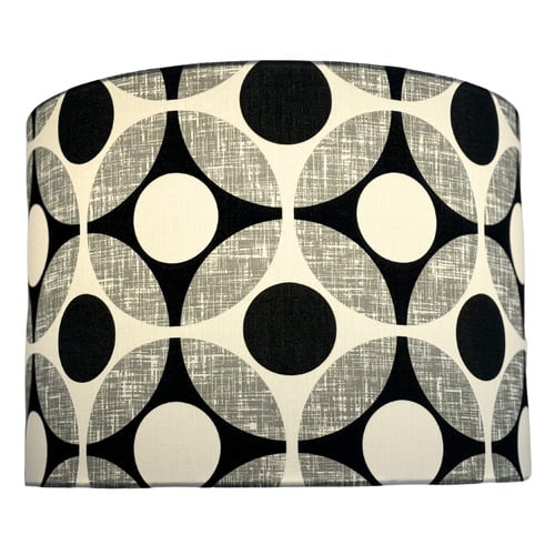Campana Collective Black & White Retro Lamp Shade | Temple & Webster