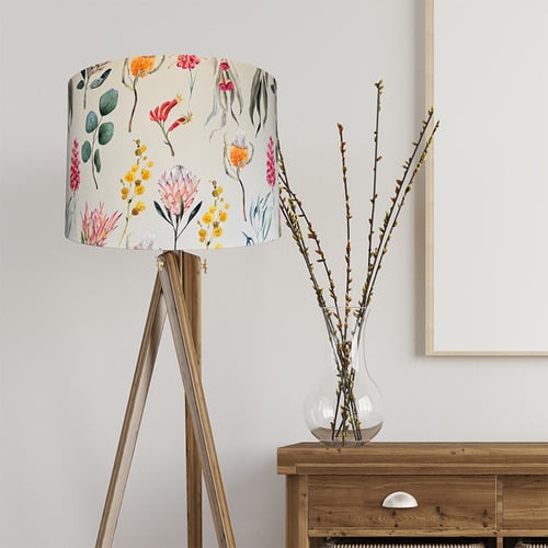 Yvette Drum Cotton Lamp Shade | Temple & Webster