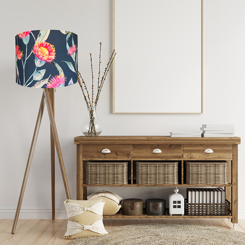 Lyra Drum Cotton Canvas Lamp Shade | Temple & Webster