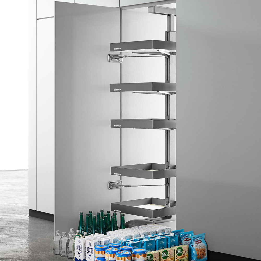 5 Tray Shearer Galaxy Adjustable Pull Out Pantry Unit | Temple & Webster