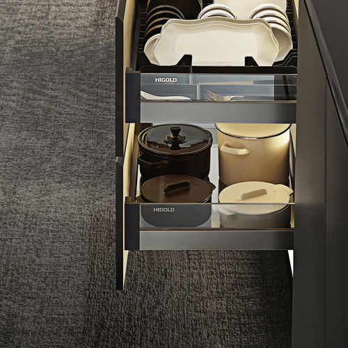 Shearer Crystal Aluminium Pull-Out Kitchen Drawer | Temple & Webster