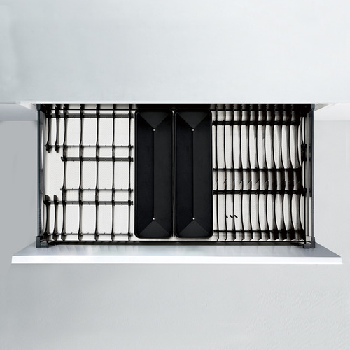 Shearer Crystal Carbon Steel Pull-Out Kitchen Drawer | Temple & Webster