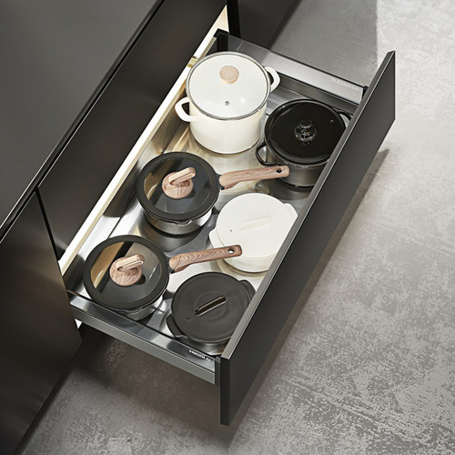 Shearer Crystal Aluminium Pull-Out Kitchen Drawer | Temple & Webster