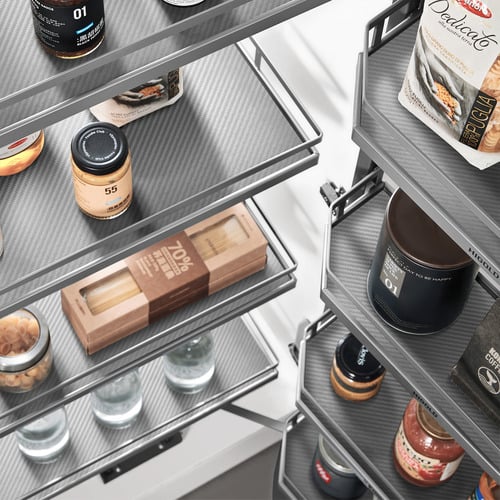 Diamond Pro 12 Tray Open-Out Tandem Pantry Unit | Temple & Webster