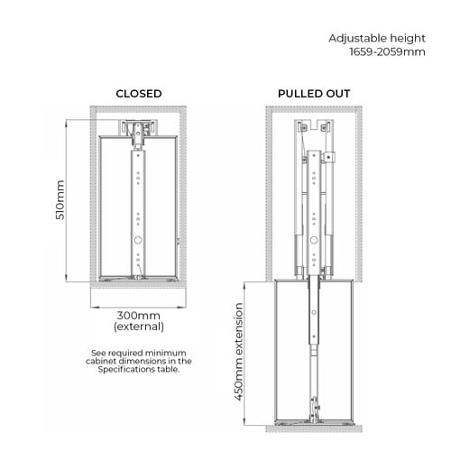Diamond Pro 5 Tray Pull-Out Pantry Unit | Temple & Webster