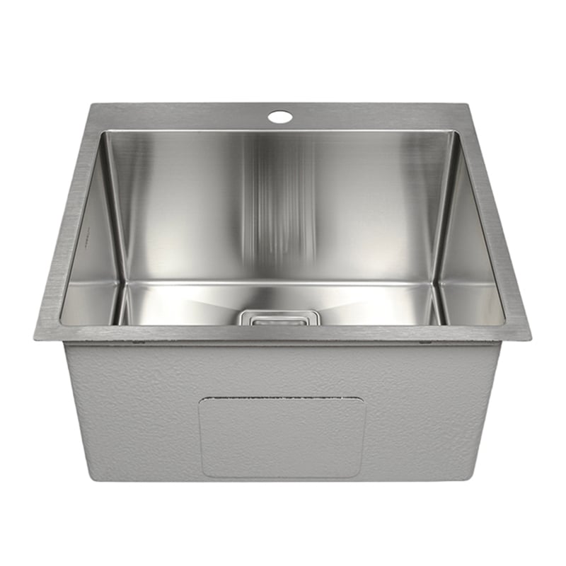 Vante 550mm Single Stainless Steel Deep Kitchen Sink | Temple & Webster