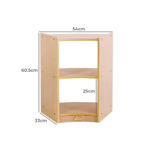 Jooyes Kids' Open Back Curved Shelving Unit | Temple & Webster