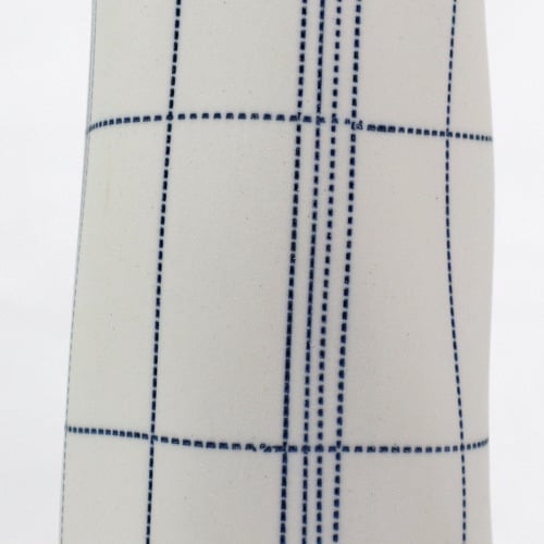 Ink Plaid Tube Oceania Vase | Temple & Webster