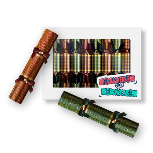 8 Piece Velvet Forest Luxury Christmas Cracker Set | Temple & Webster