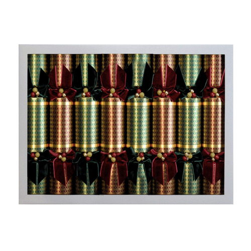 8 Piece Velvet Forest Luxury Christmas Cracker Set | Temple & Webster