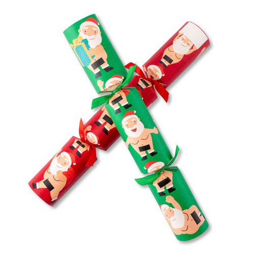 CrackersforBonbons 8 Piece Naughty Santa DIY Christmas Cracker Set ...