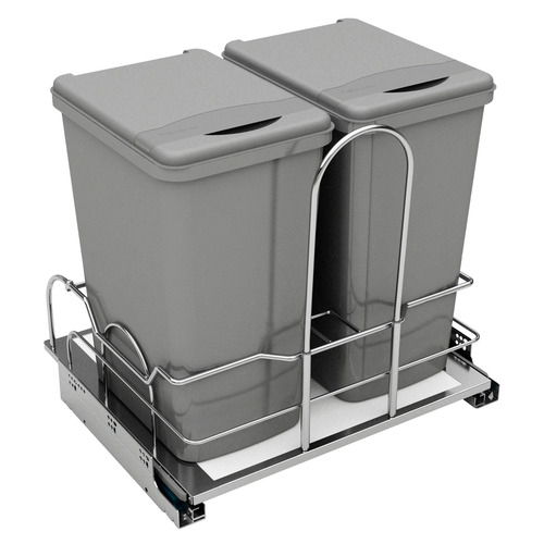 30L Duo Pull-Out Kitchen Waste Bin | Temple & Webster
