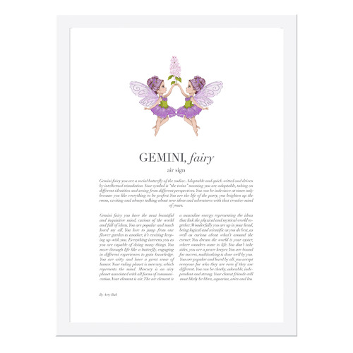 Purple Gemini Sign