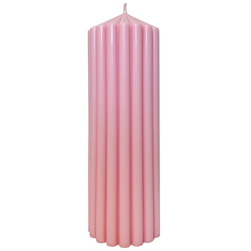 Ribbed Pillar Soy Wax Candle | Temple & Webster