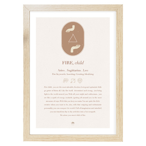 Zodiac Fire Child Printed Wall Art | Temple & Webster