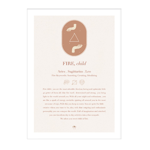 Zodiac Fire Child Printed Wall Art | Temple & Webster