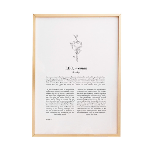 Zodiac Woman I Leo Printed Wall Art | Temple & Webster