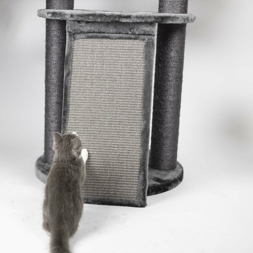 Kazoo 141cm Charcoal 4 Tier Cat Tree | Temple & Webster